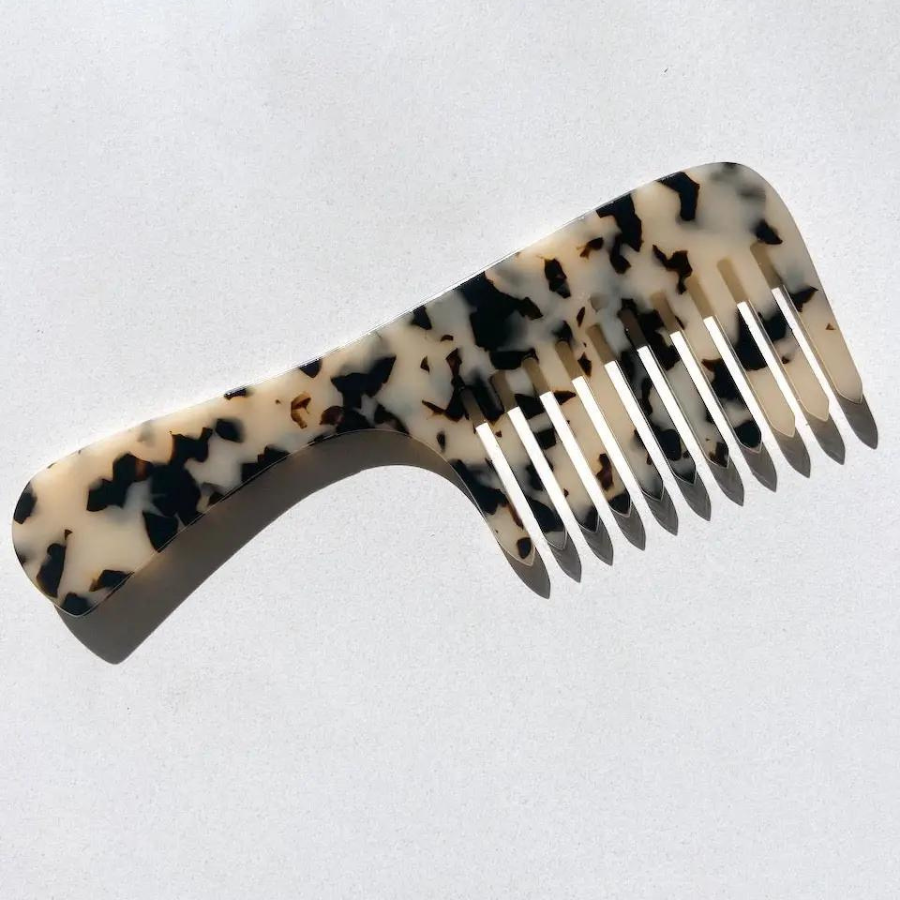 Wide Tooth Hair Comb | Eco-Friendly | Blonde Tortoise – Simply Placed