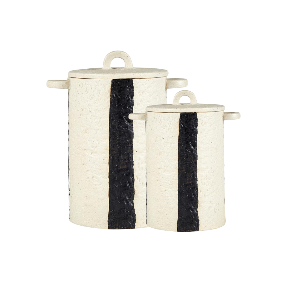 Striped Canister | 2 Sizes – Simply Placed