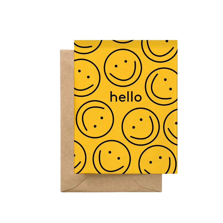 Hello Smiley Card – Simply Placed