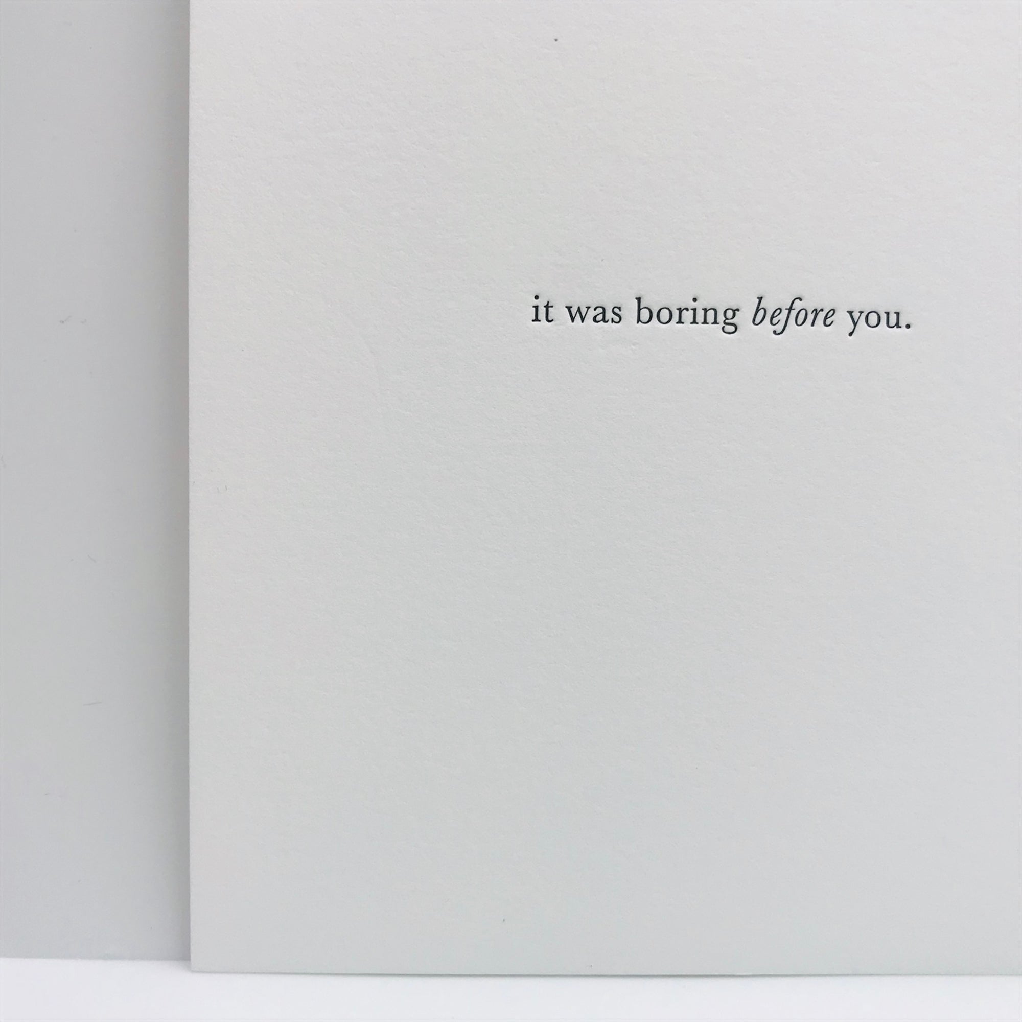 Boring Before You Card – Simply Placed