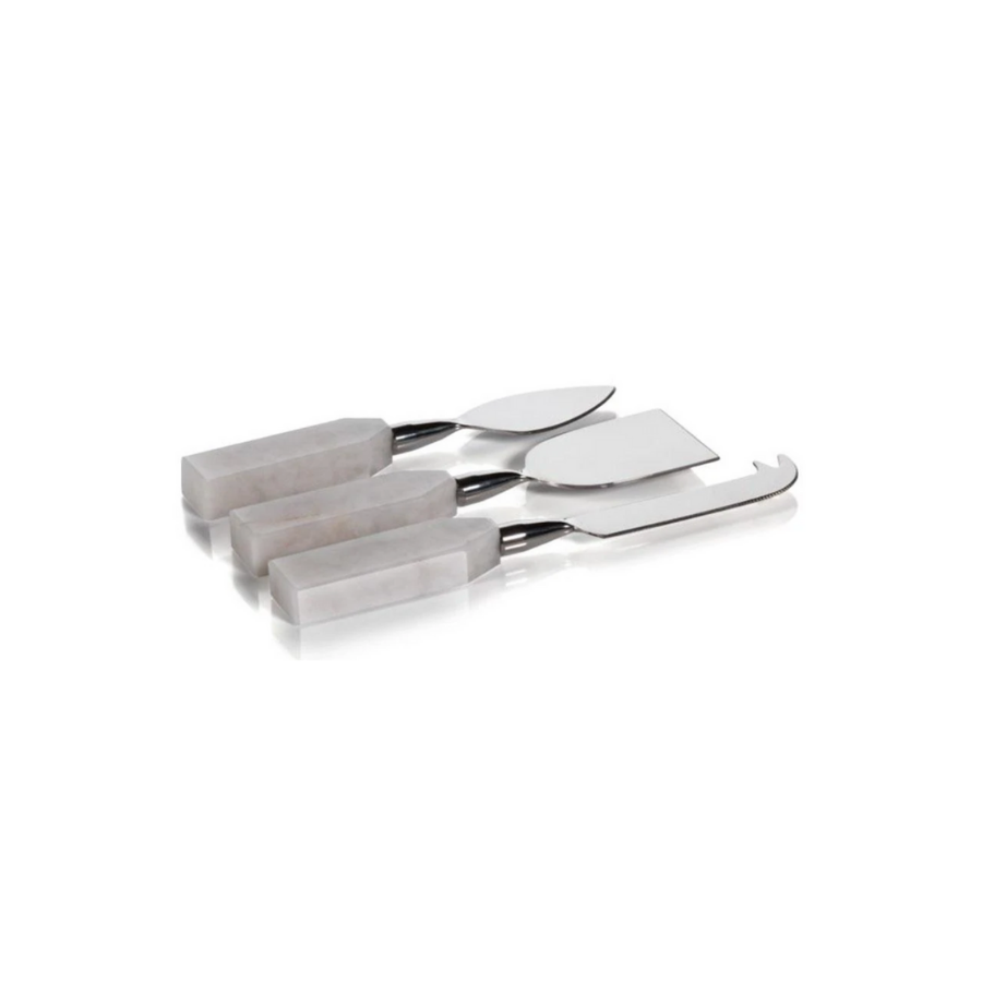 Alabaster 3 Piece Cheese Knife Set – Simply Placed