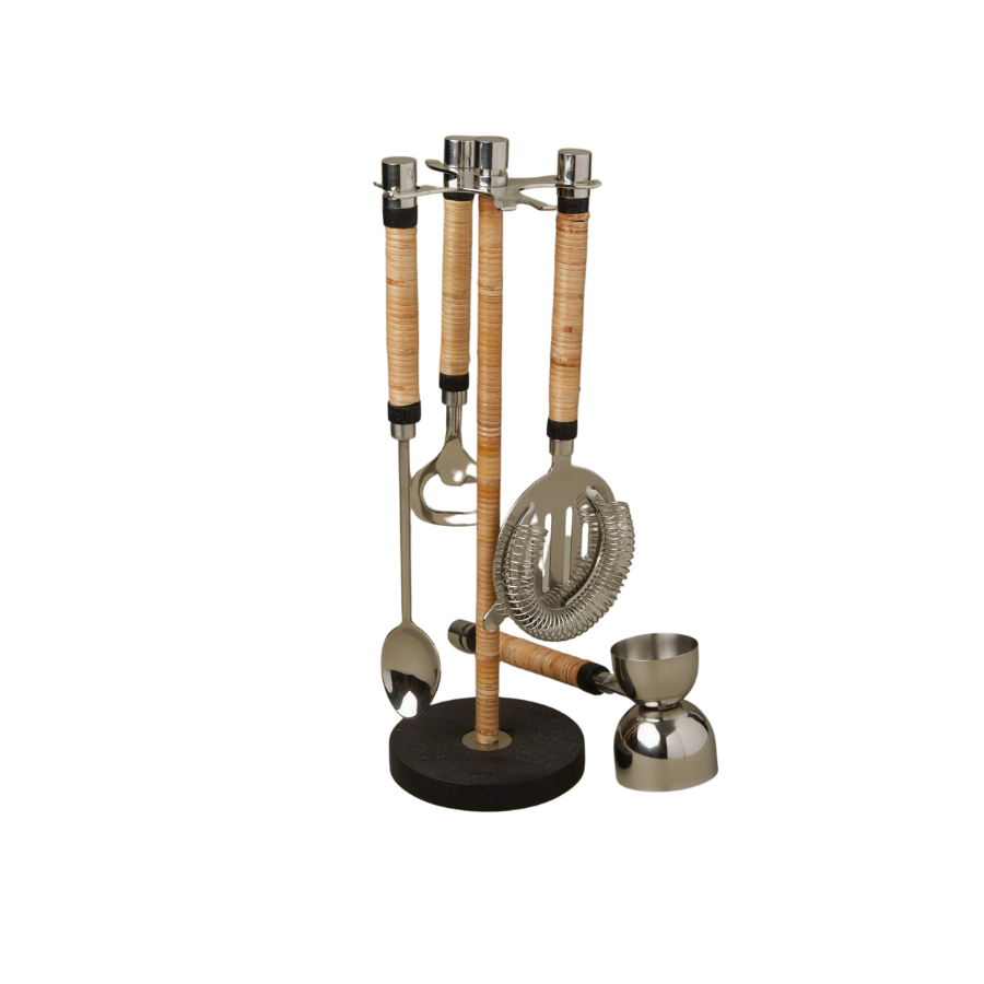 Rattan Hanging Bar Tool Set – Simply Placed